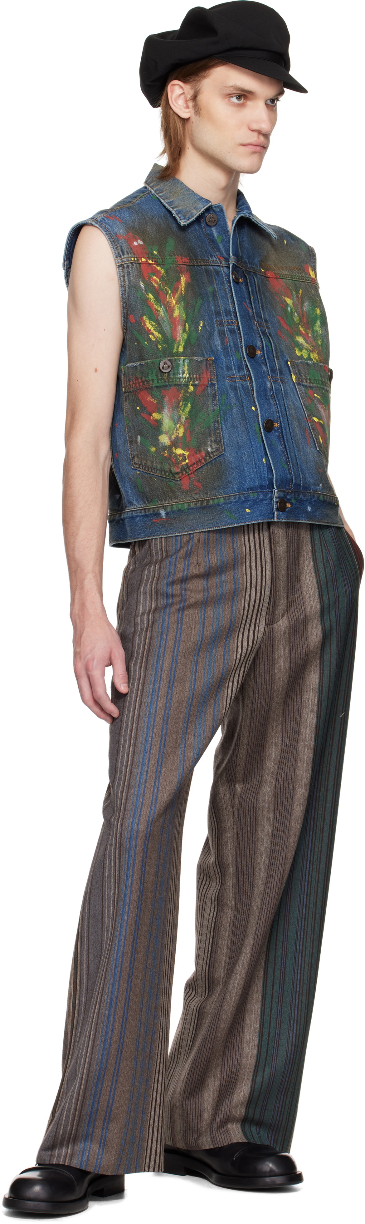 Vivienne Westwood Blue Marlene Denim Vest Vivienne Westwood