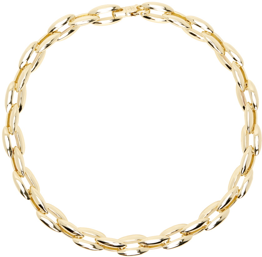 ANINE BING Gold Oval Link Necklace ANINE BING