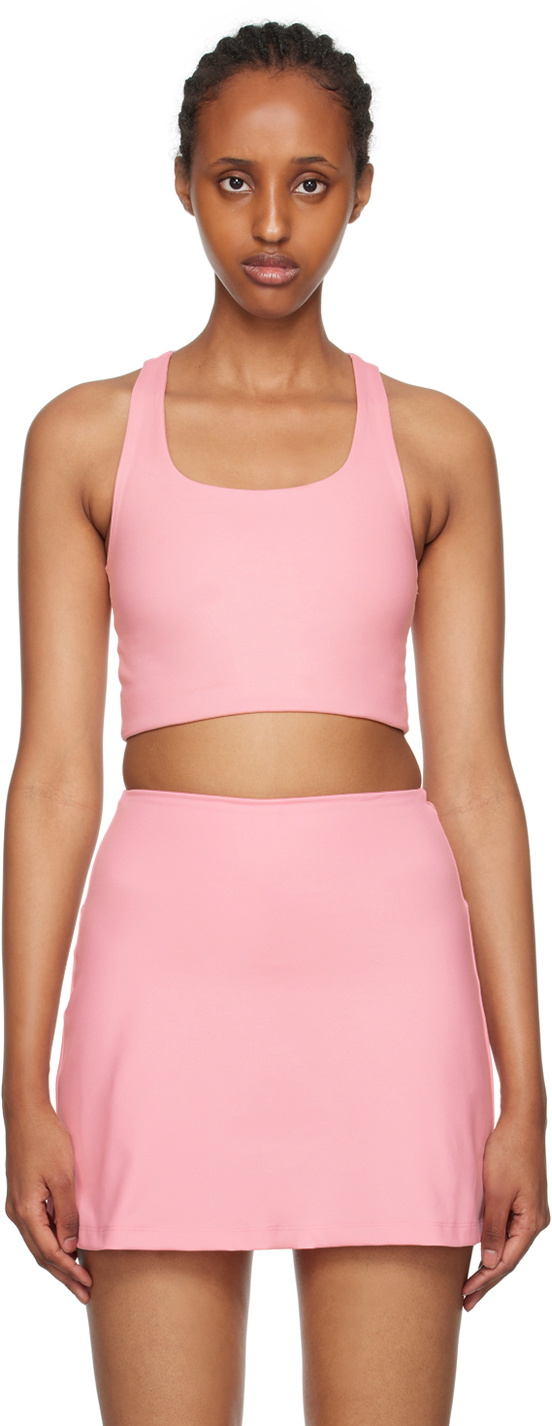 Girlfriend Collective Pink Paloma Sport Bra Girlfriend Collective