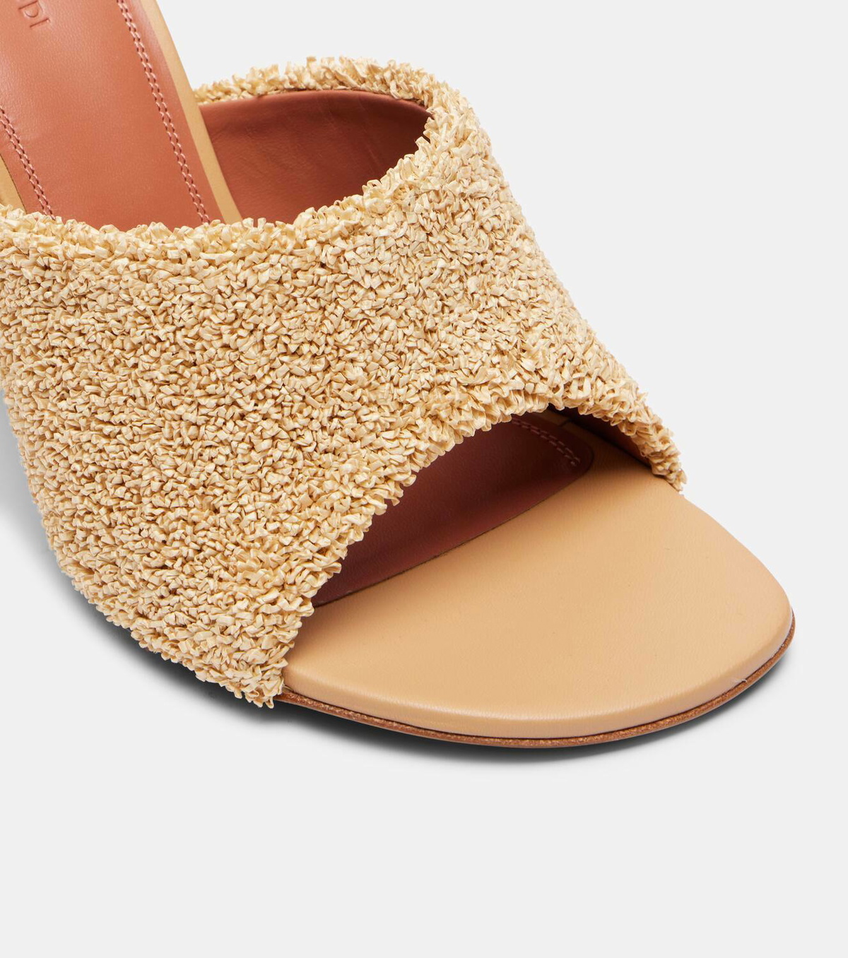 Amina Muaddi Taylor 90 raffia-effect mules Amina Muaddi