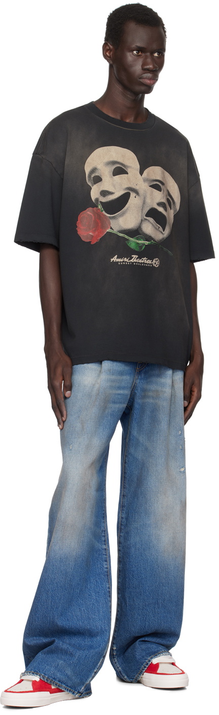 AMIRI Black Theatre Masks T-shirt Amiri