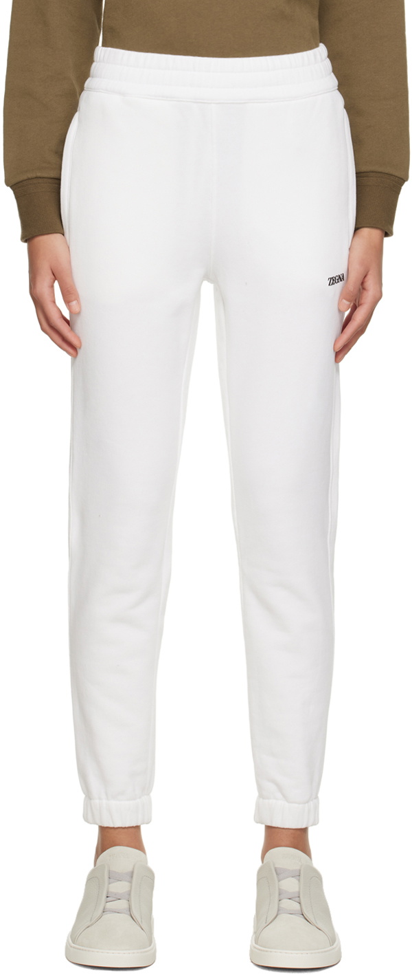 ZEGNA White Drawstring Lounge Pants Zegna