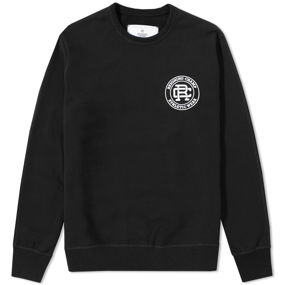 Reigning Champ Mini Crest Logo Crew Sweat Reigning Champ