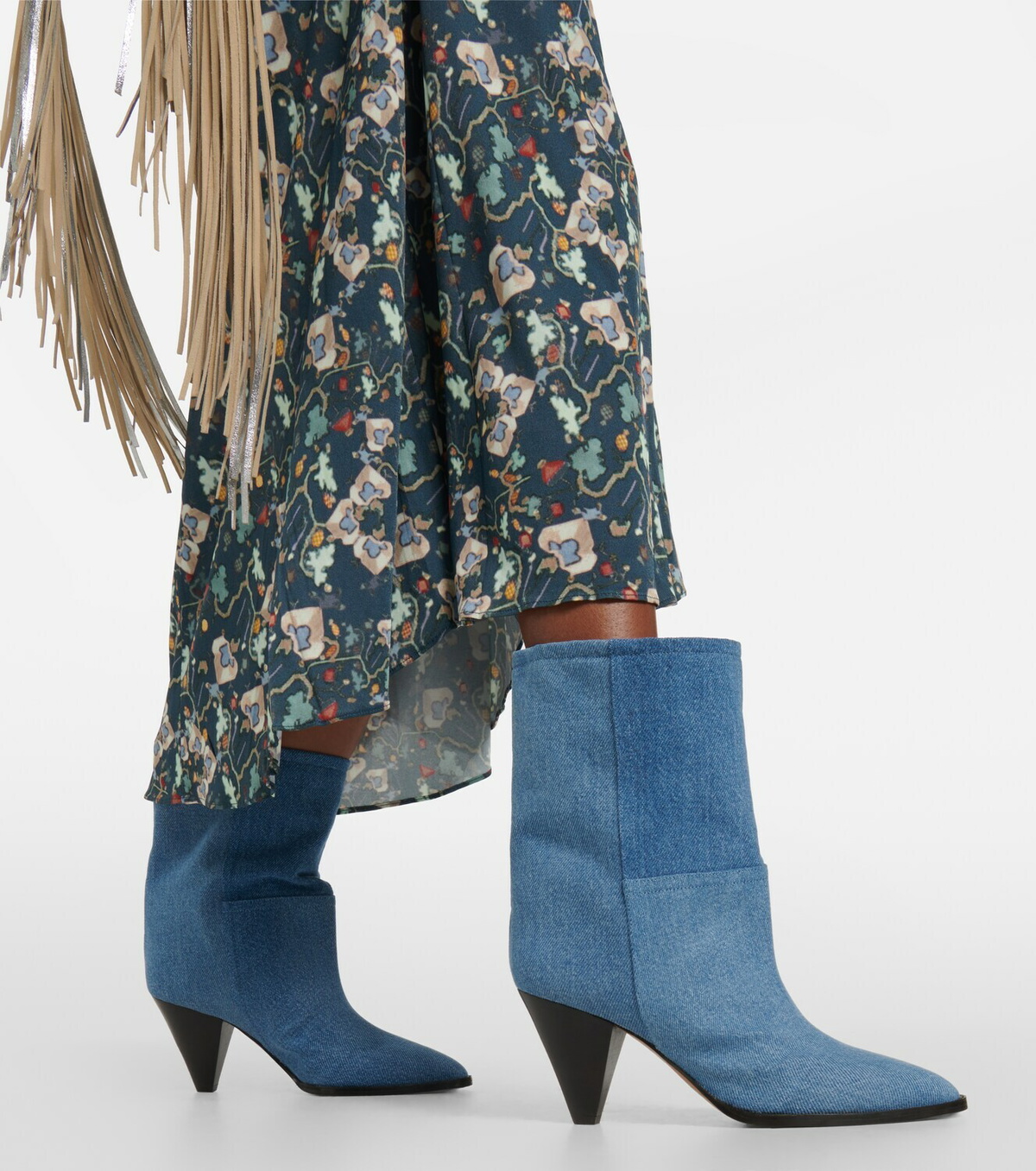 Isabel Marant - Rouxa denim ankle boots Isabel Marant