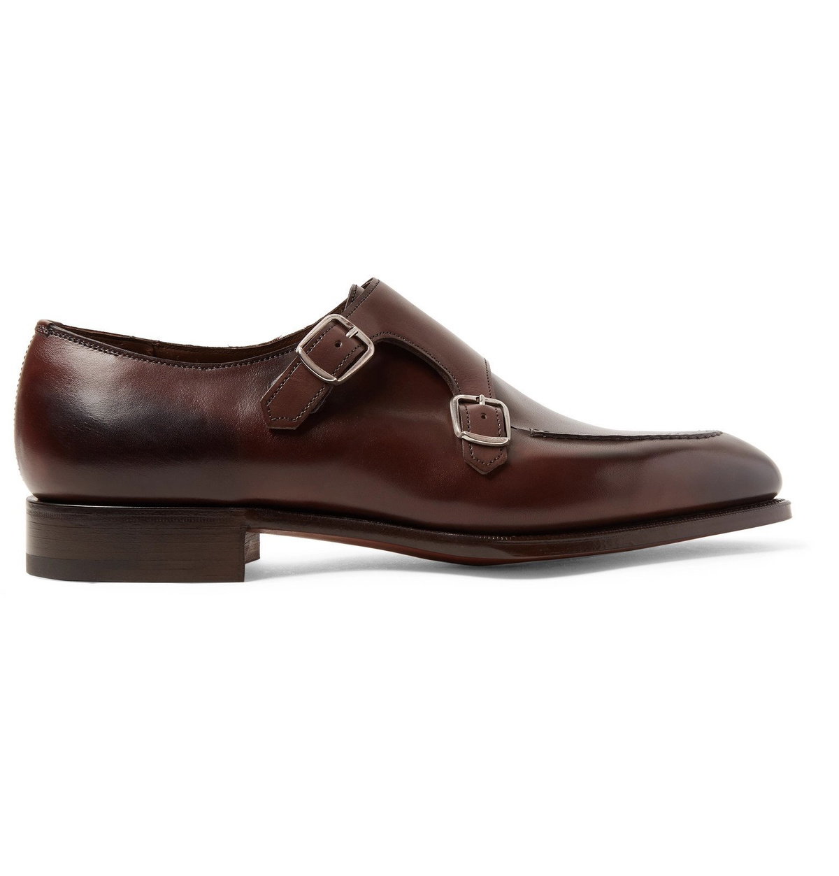 Edward Green - Fulham Suede Monk-Strap Shoes - Brown Edward Green