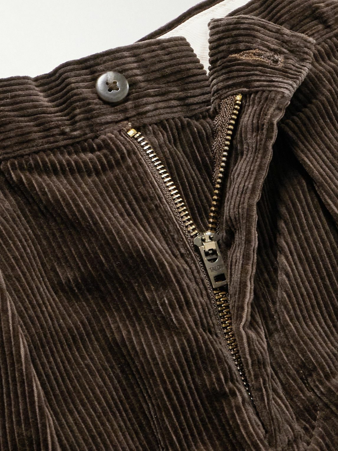 Polo Ralph Lauren - Polo Country Slim-Fit Straight-Leg Pleated Cotton-Corduroy Trousers - Brown ...