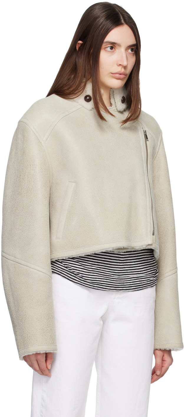 Isabel Marant Etoile Beige Apstya Shearling Coat Isabel Marant Etoile