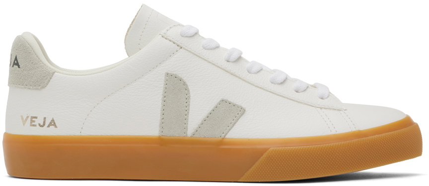 VEJA White & Gray Campo Sneakers VEJA