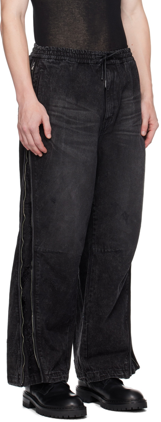 Juun.J Black Side Zip Jeans Juun.J