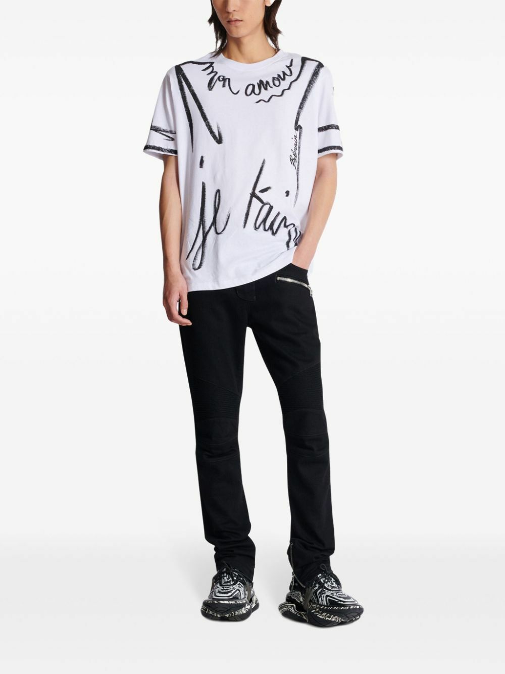 Balmain Slim-Fit Biker Jeans Balmain