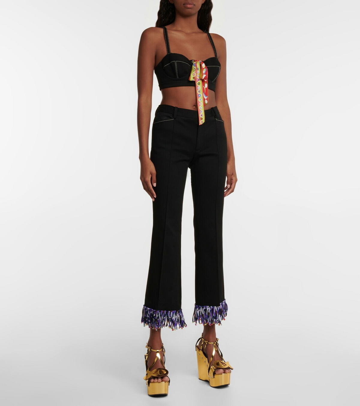 Pucci - Bow-trimmed bralette Emilio Pucci