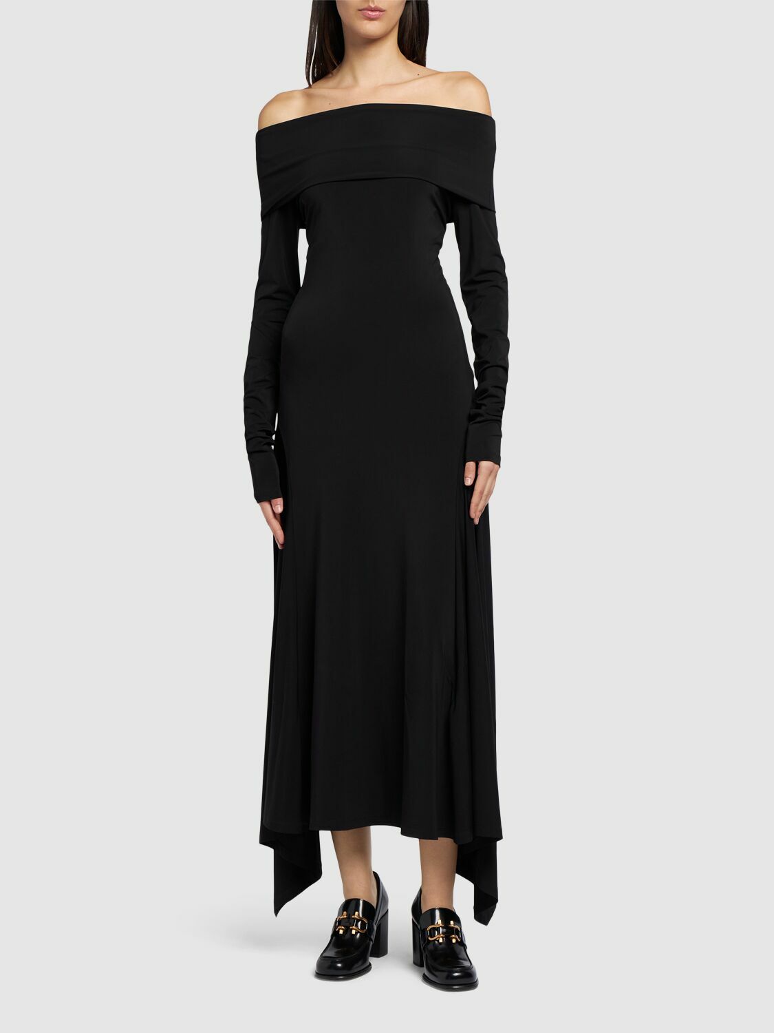 MAX MARA Gerla Stretch Jersey Long Dress Max Mara