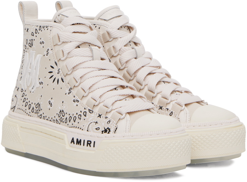 AMIRI Beige Court High Sneakers Amiri