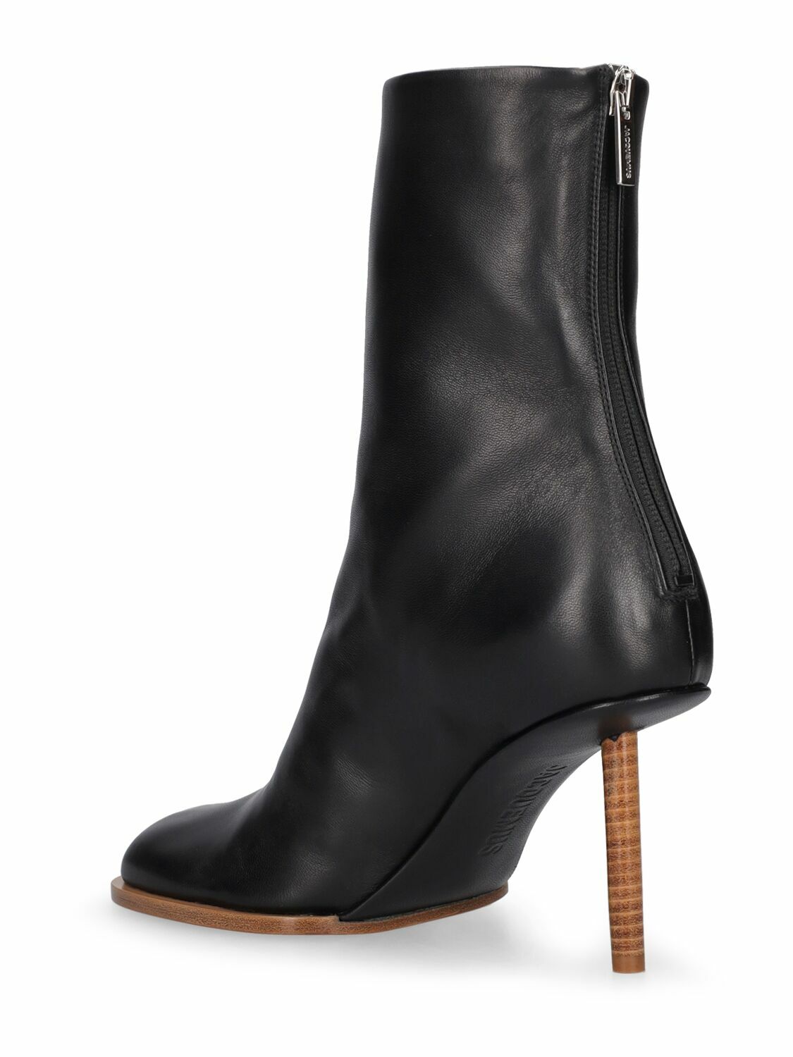 JACQUEMUS - 80mm Leather Ankle Boots Jacquemus