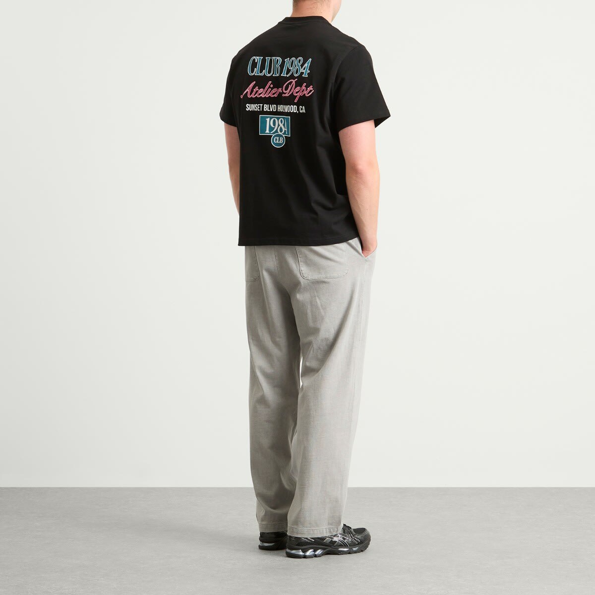 Club 1984 Men's Sunset BLVD T-Shirt in Black Club 1984