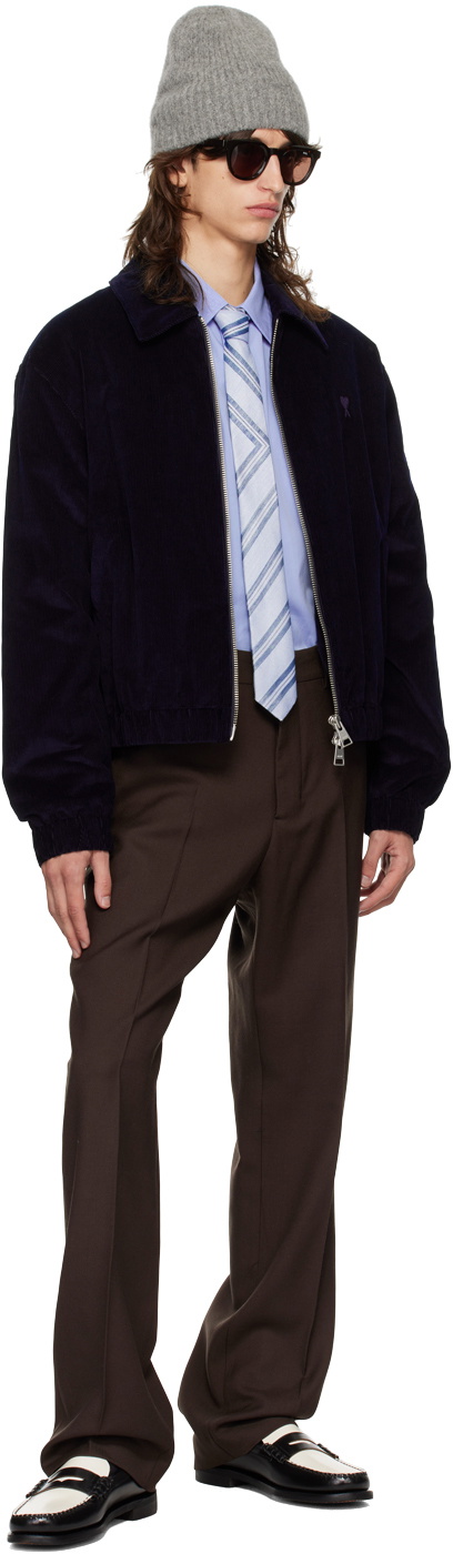 AMI Paris Blue Boxy Fit Shirt AMI