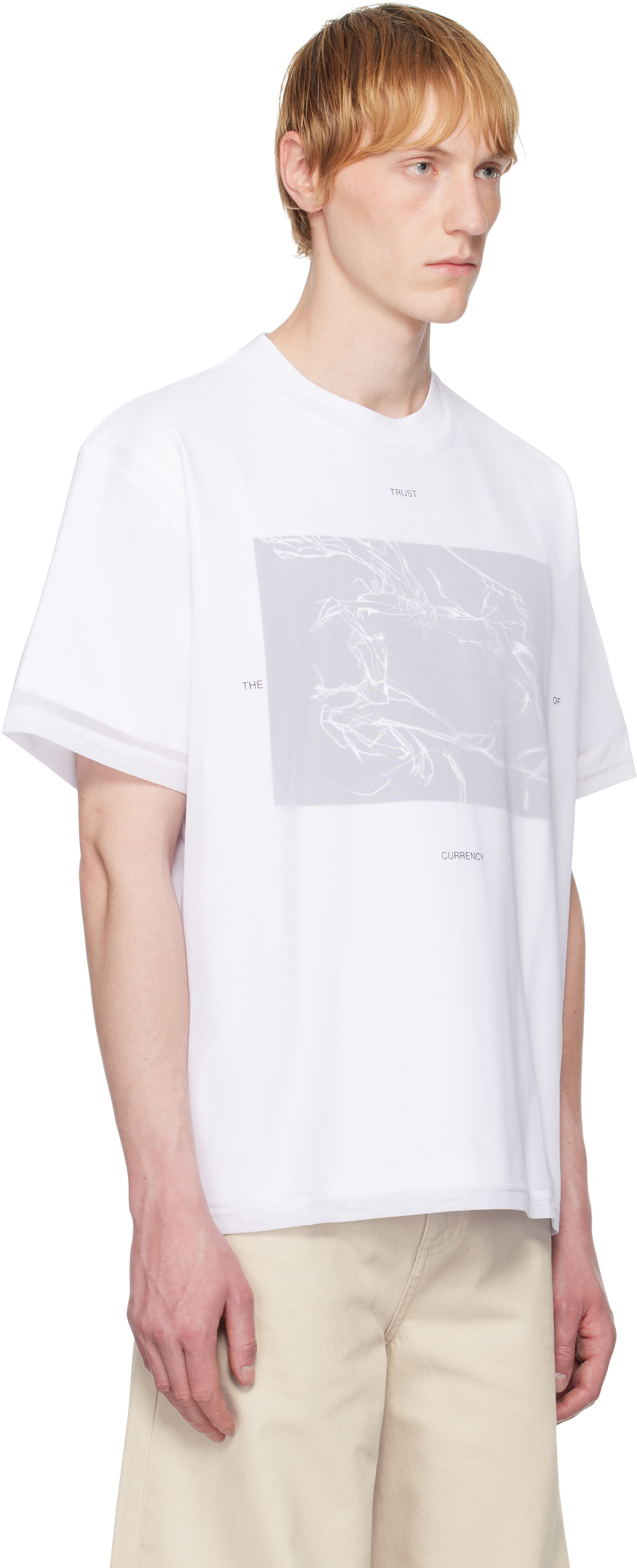 HELIOT EMIL White Pellucid T-shirt Heliot Emil