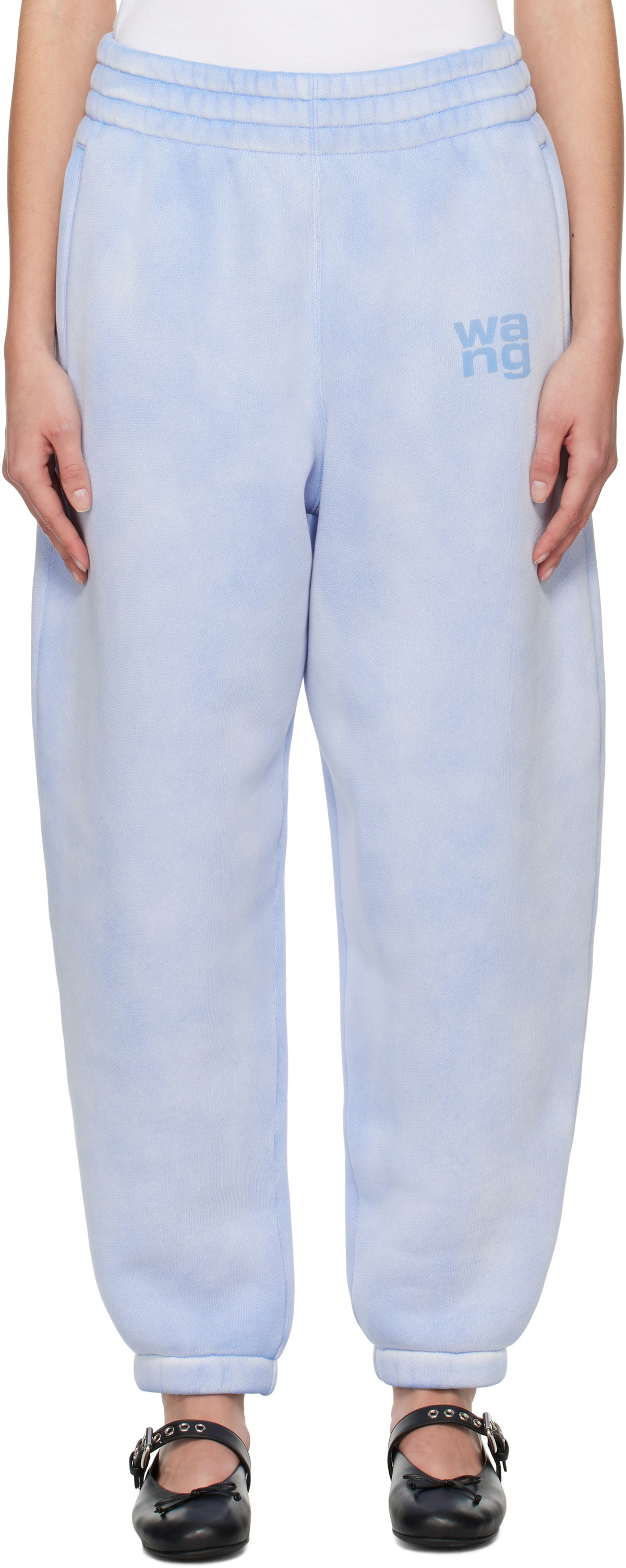 alexanderwang.t Blue Puff Logo Sweatpants alexanderwang.t