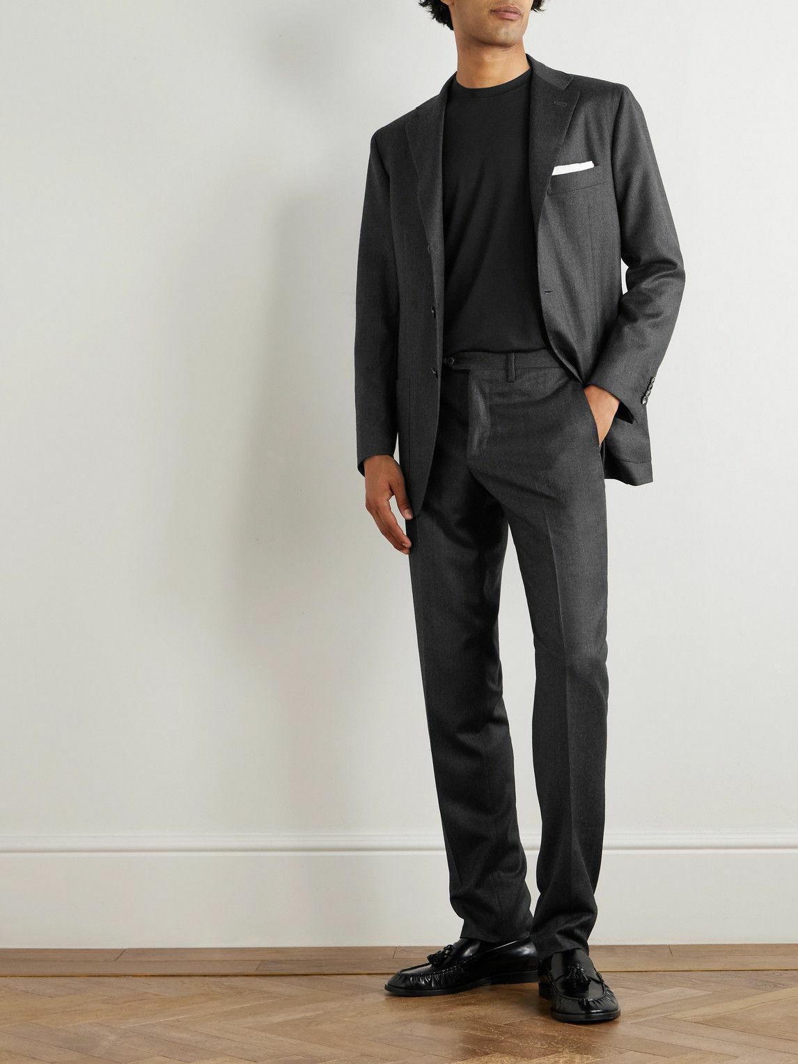 Kiton - Wool-Blend Twill Suit Jacket - Gray Kiton