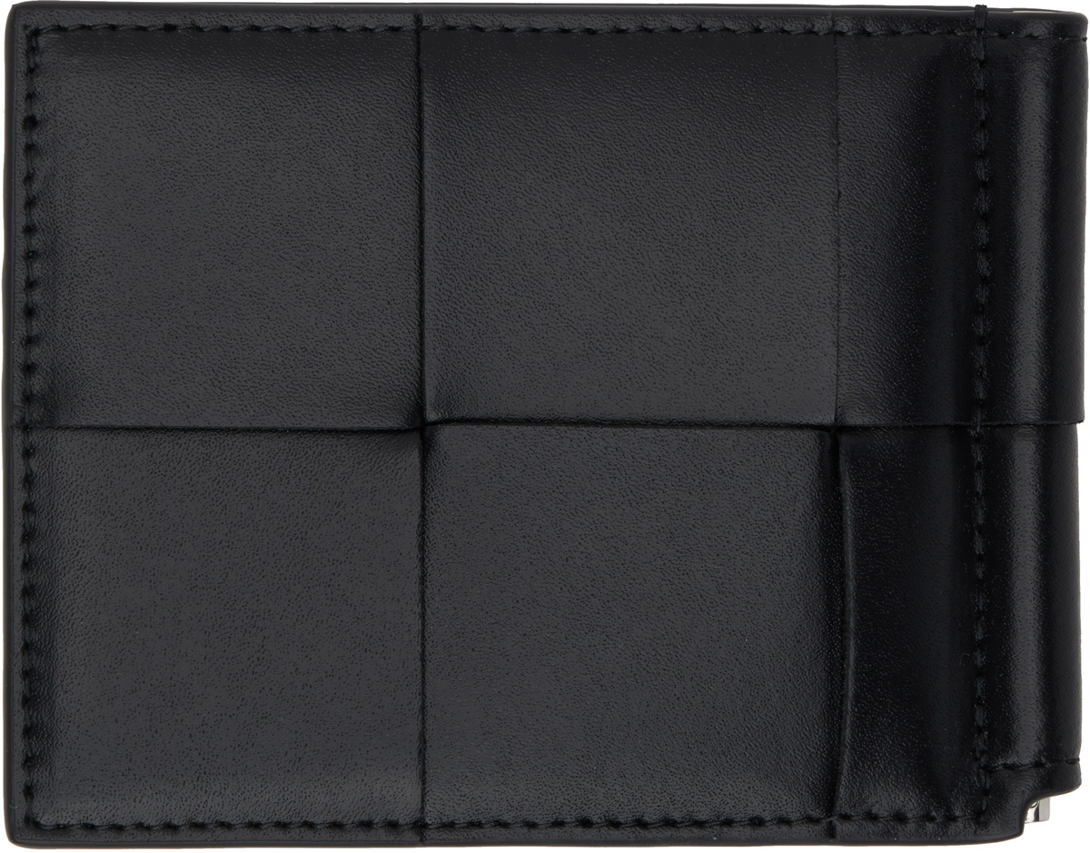 Bottega Veneta Black Cassette Bill Clip Wallet Bottega Veneta