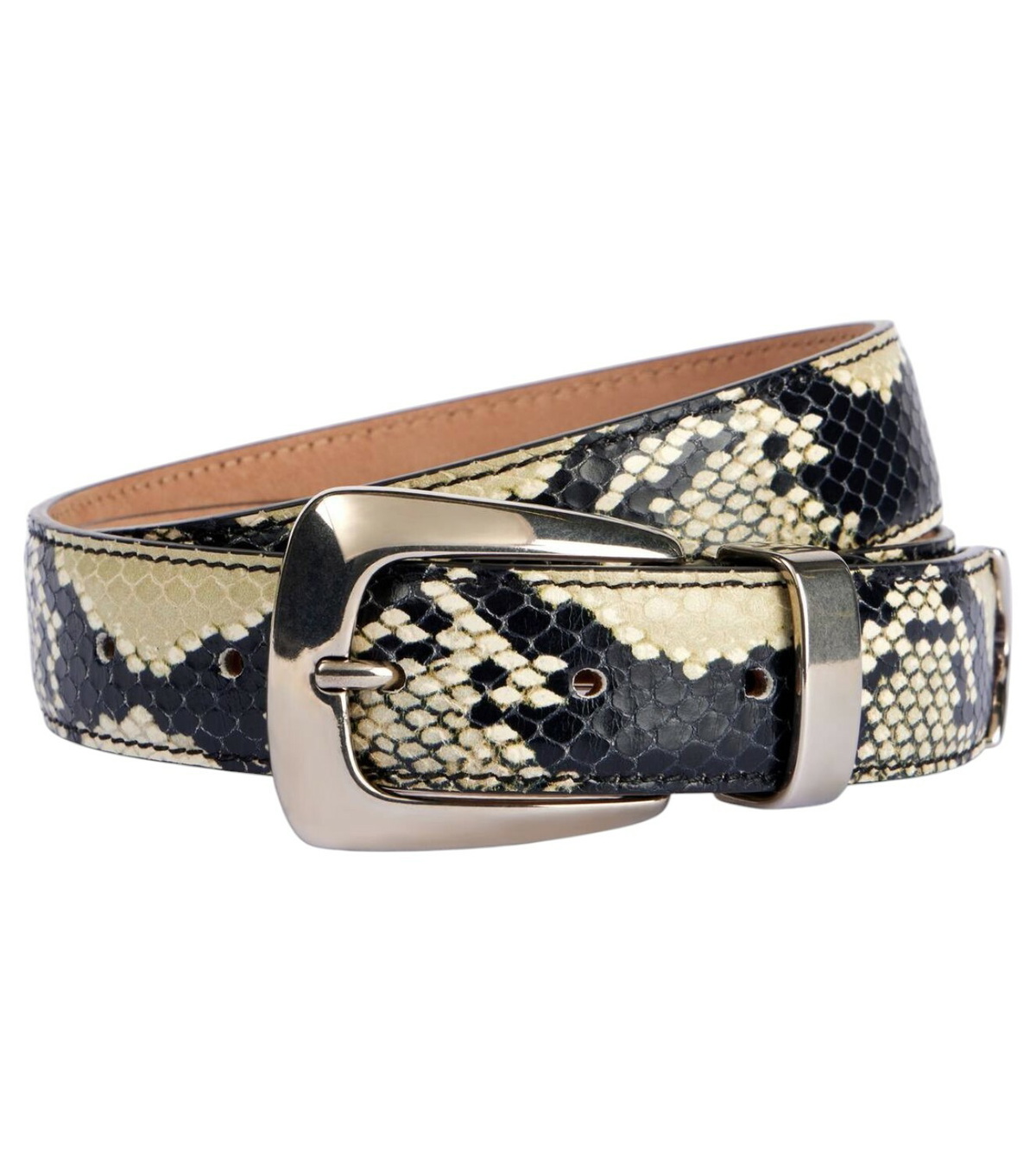 Khaite Benny snake-effect leather belt Khaite