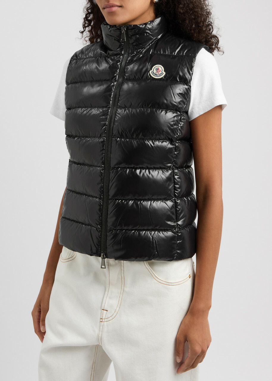 Moncler Ghany Quilted Shell Gilet Black Moncler
