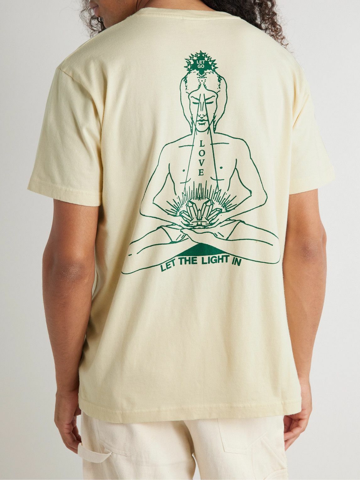 GOOD MORNING TAPES - Inner Peace Printed Organic-Cotton Jersey T-Shirt ...