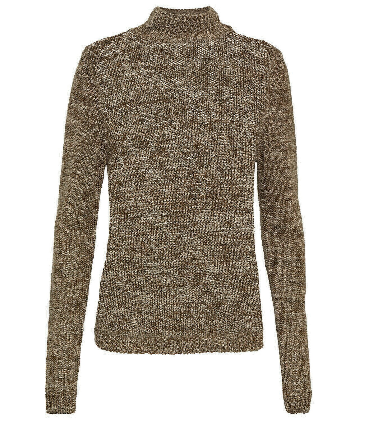 Toteme Linen, cotton, and silk turtleneck sweater Toteme