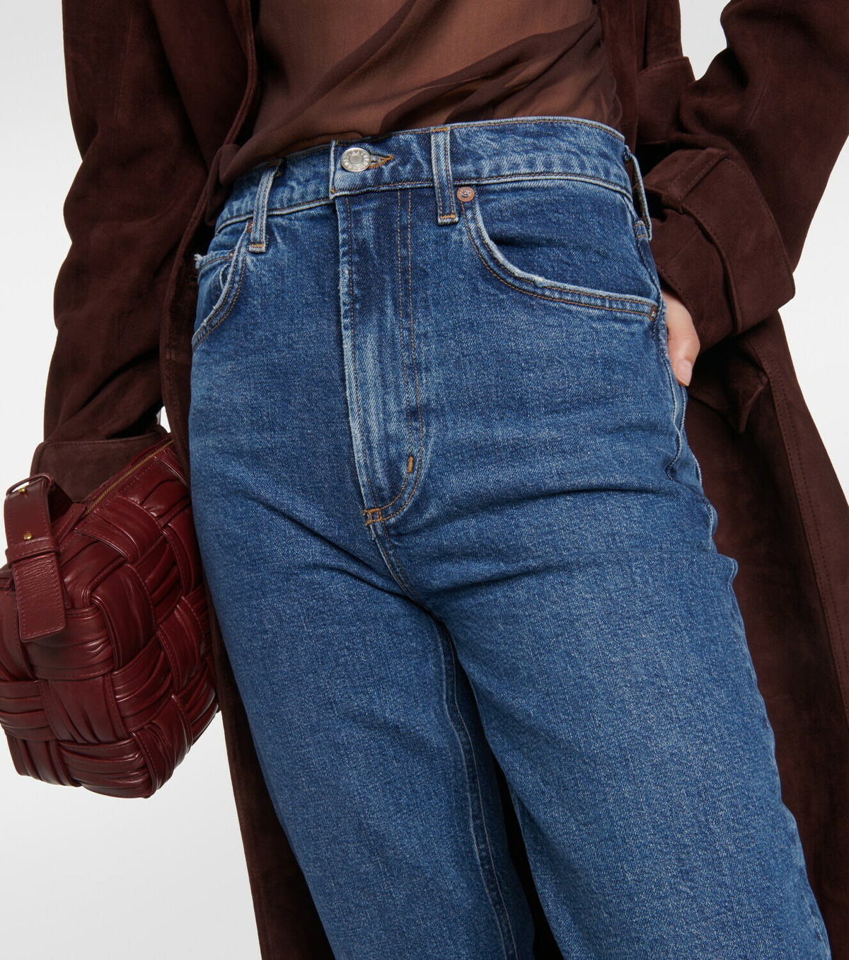 Agolde Stovepipe high-rise straight jeans AGOLDE