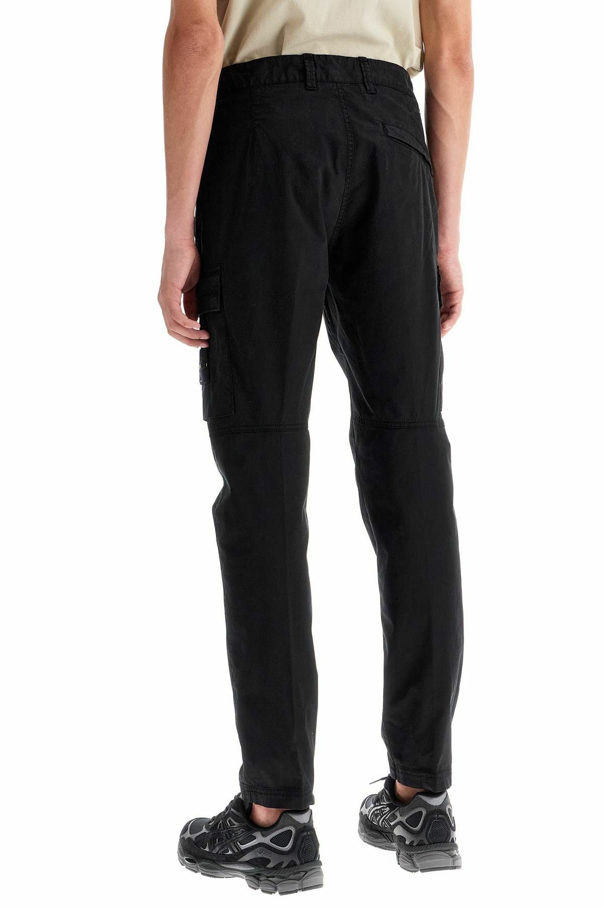 STONE ISLAND cargo twill stretch-tc pants Black Stone Island