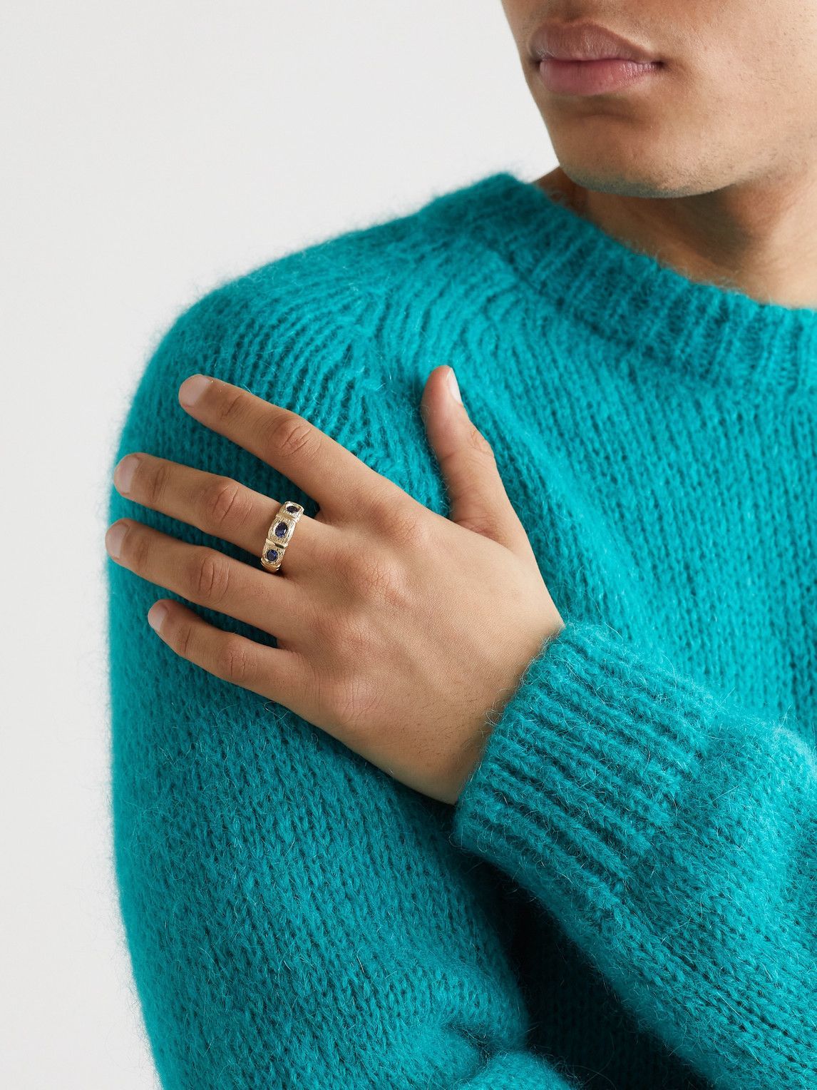 Bleue Burnham - 9-Karat Gold Sapphire Ring - Gold Bleue Burnham