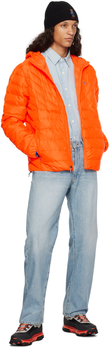 Polo Ralph Lauren Orange Hooded Jacket Polo Ralph Lauren