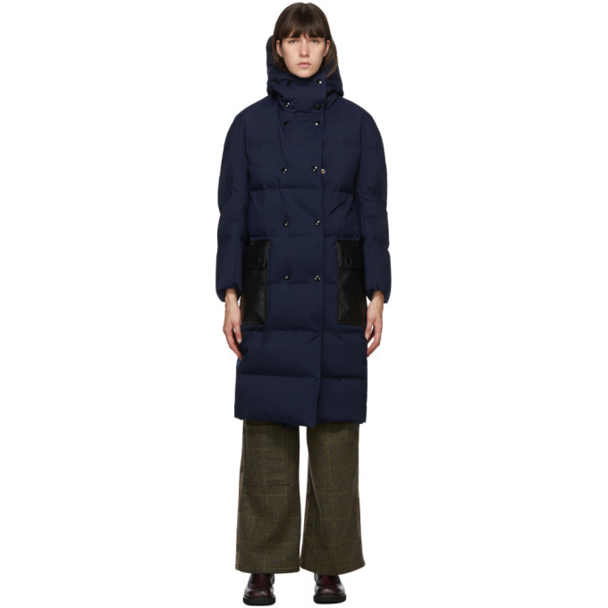 Marni Navy Down Long Coat Marni