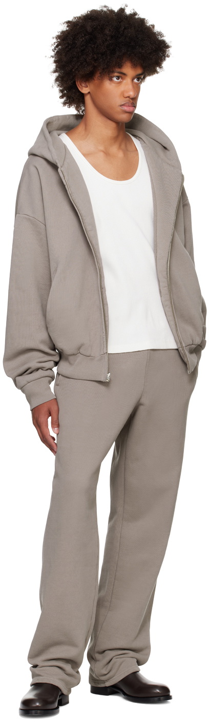 Entire Studios Gray Straight Leg Sweatpants Entire Studios