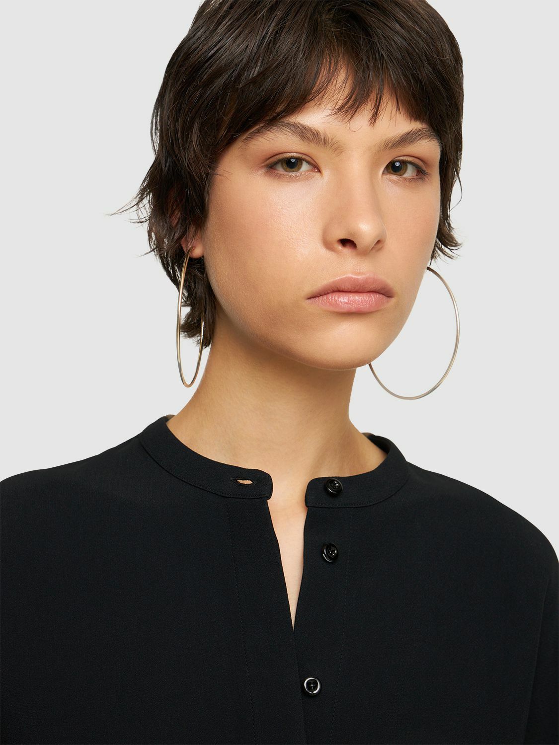 JENNIFER FISHER 7.5cm Thread Hoop Earrings Jennifer Fisher