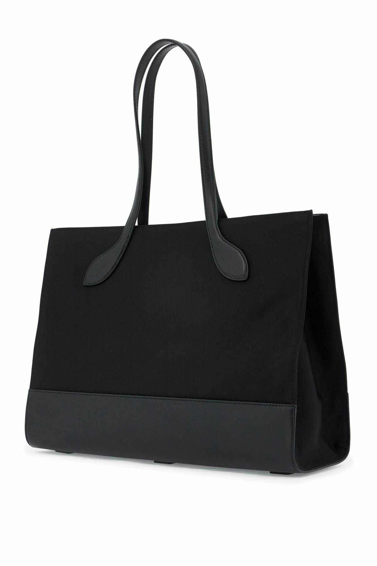 BALLY east/west nylon and leather tote bag Black Bally