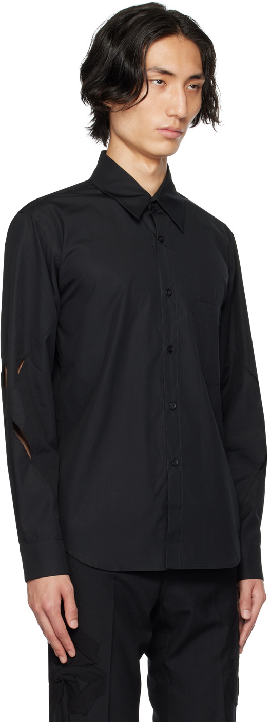 Stefan Cooke Black Slash Monogram Shirt Stefan Cooke