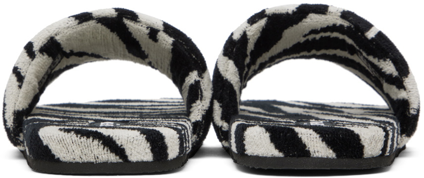 TOM FORD White & Black Harrison Slippers TOM FORD