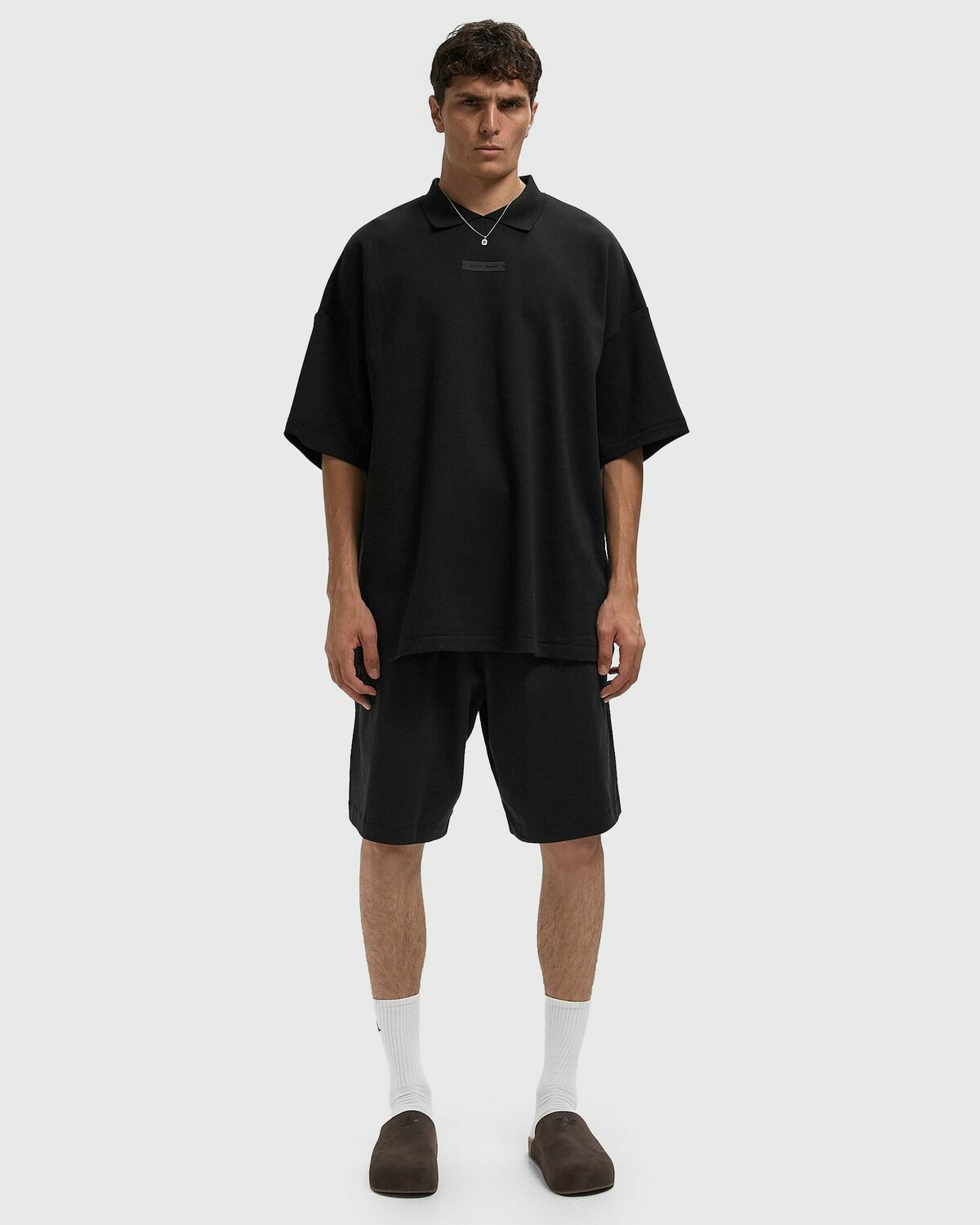 Fear of God Essentials BASKETBALL JERSEY SHORT Black Mens Sport & Team ...