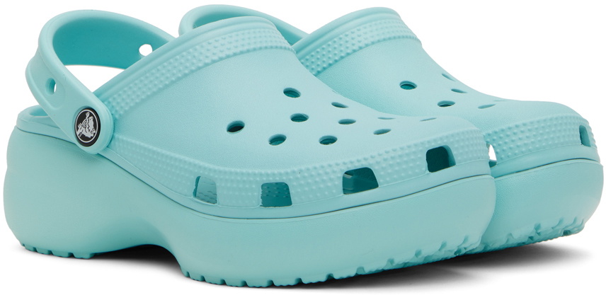 Crocs Blue Classic Platform Clogs Crocs