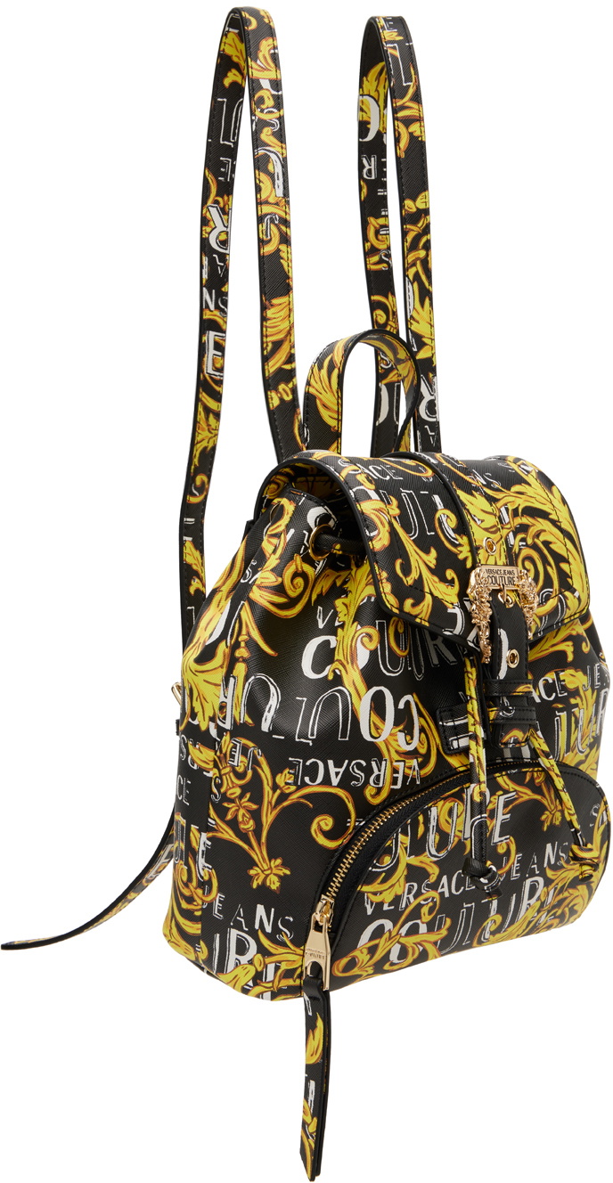 Versace Jeans Couture Black & Gold Couture I Backpack Versace