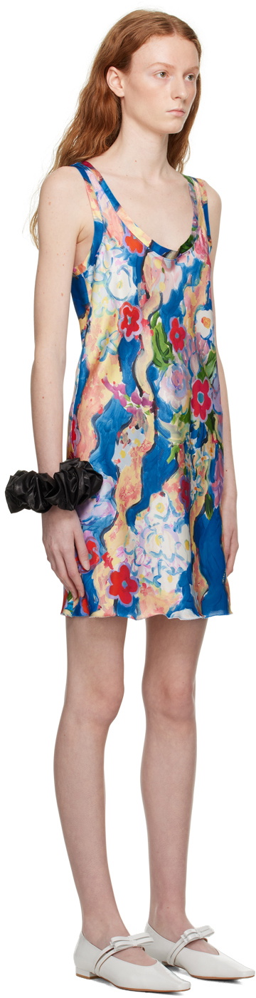 Marni Blue Pattern Minidress Marni