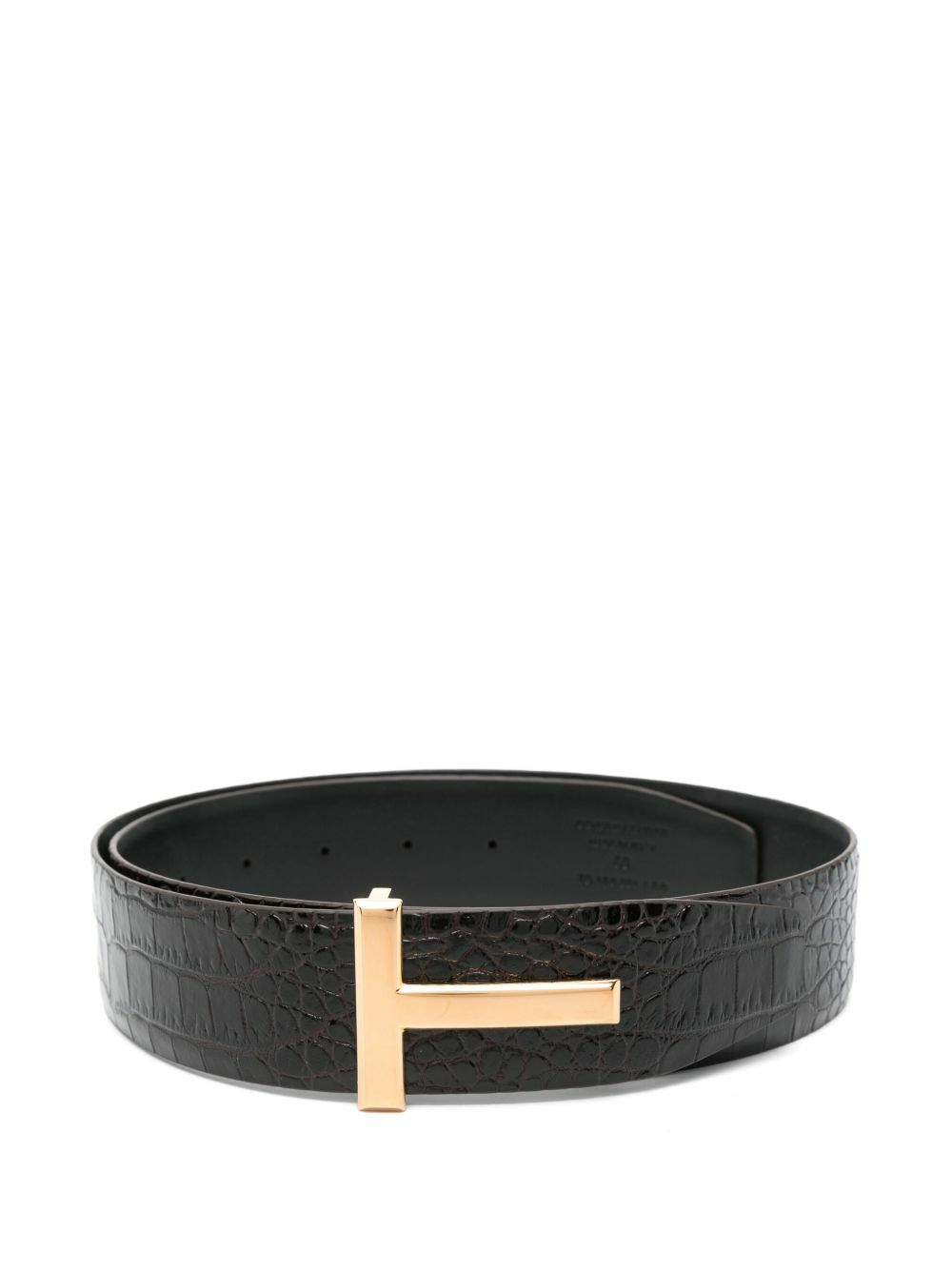 TOM FORD Crocodile-Embossed Belt TOM FORD