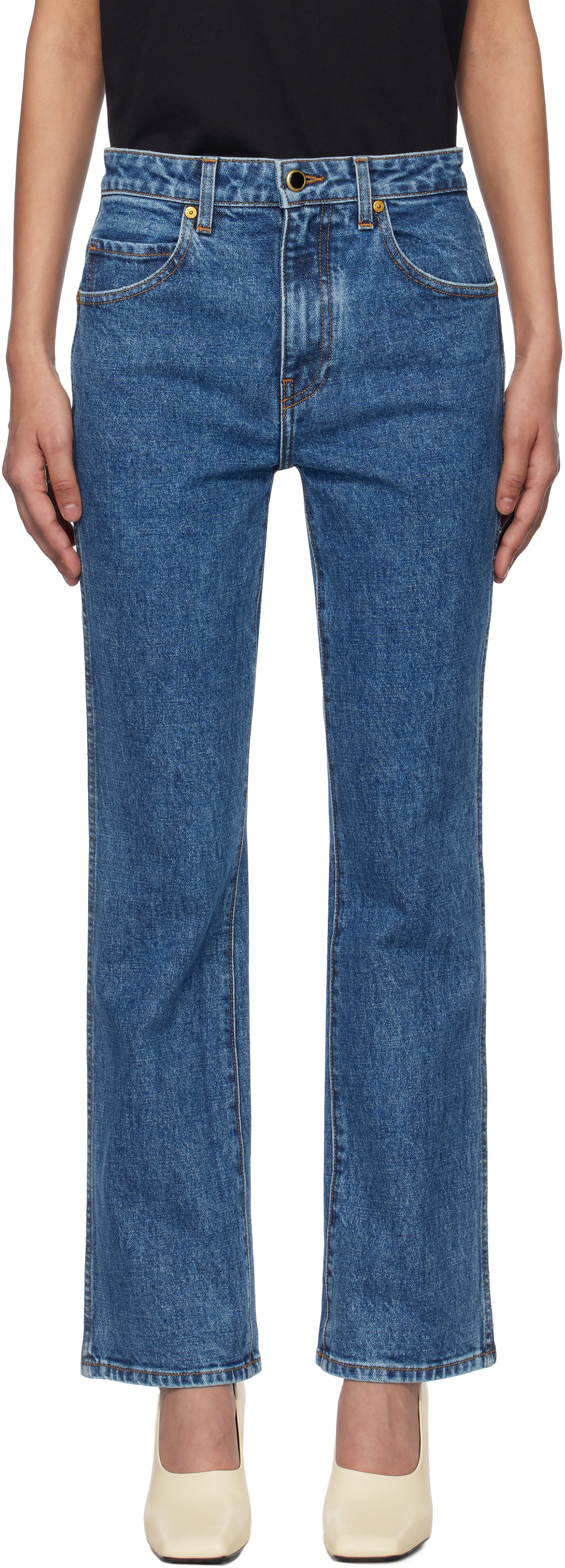 KHAITE Blue Vivian Jeans Khaite