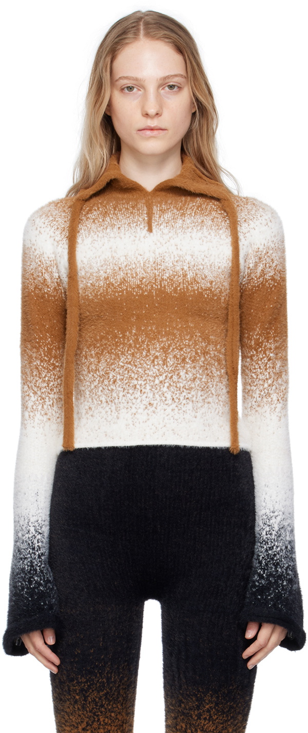 Ottolinger White & Brown Gradient Sweater Ottolinger