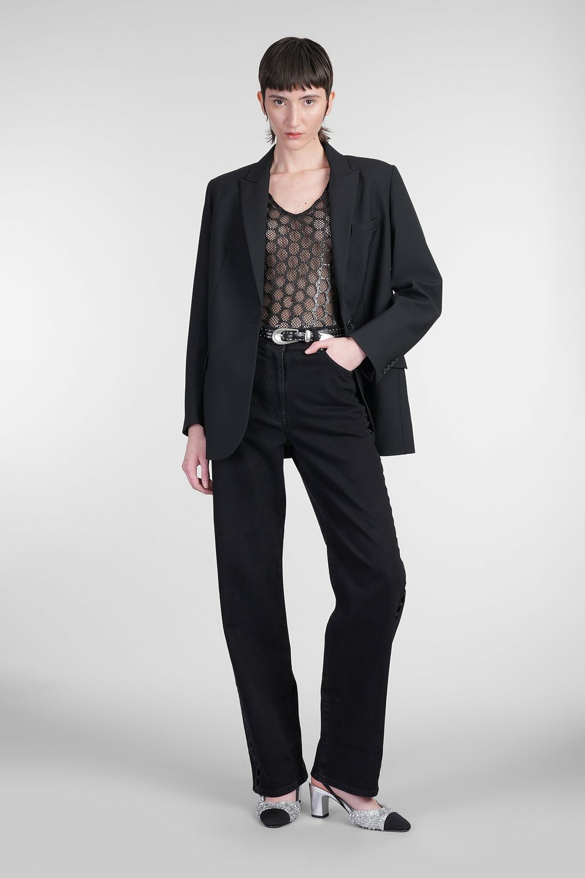IRO Zouise Body In Black Polyester Iro