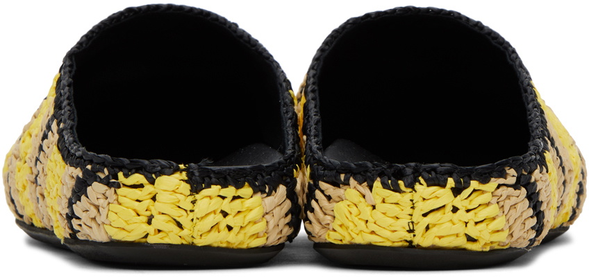 Marni Yellow & Beige No Vacancy Inn Edition Fussbett Sabot Mules Marni