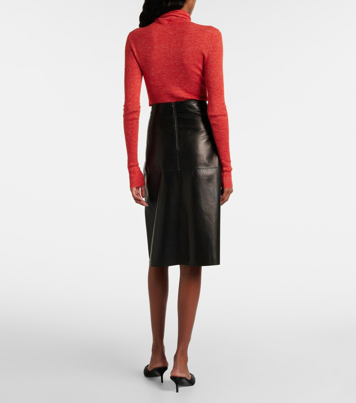 Joseph Niven leather midi skirt Joseph