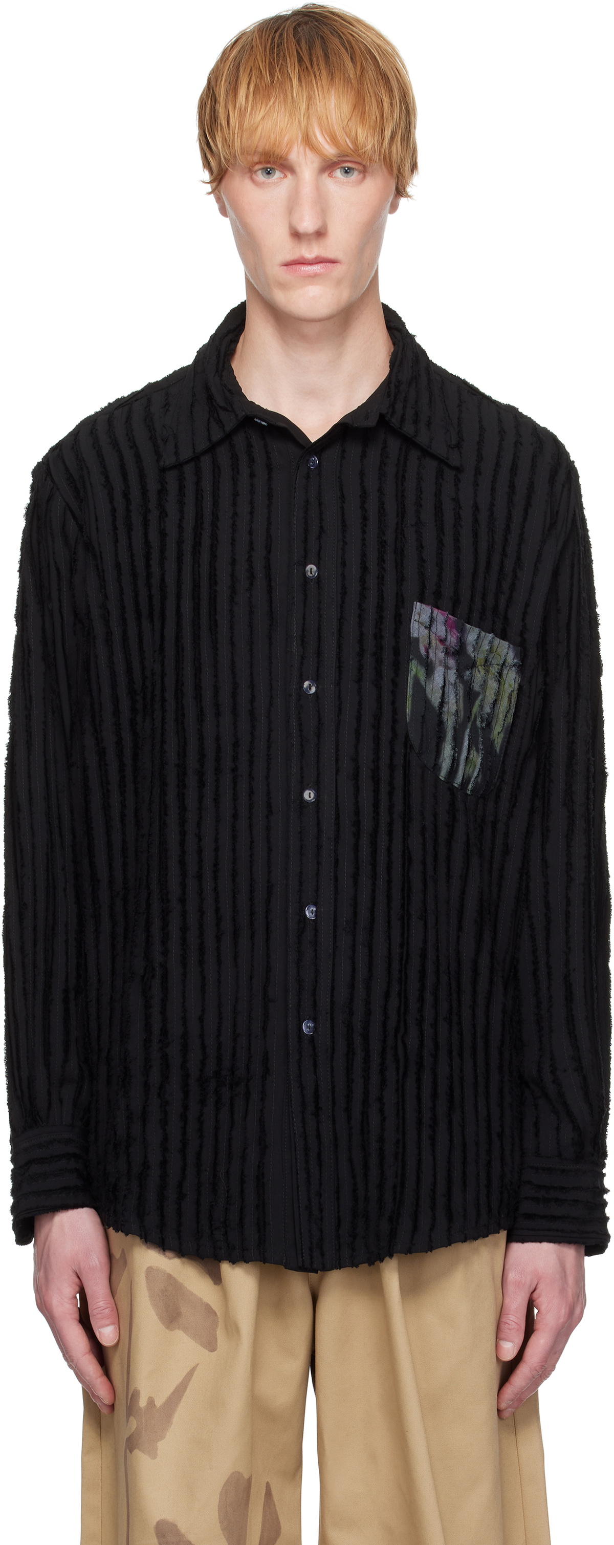 Collina Strada Black Convention Button Up Shirt Collina Strada