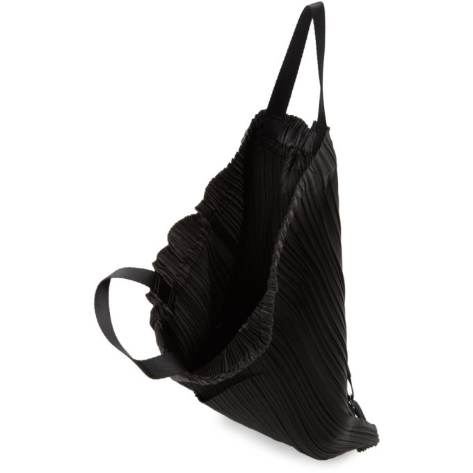 Pleats Please Issey Miyake Black Pleated Lightweight Backpack Pleats ...